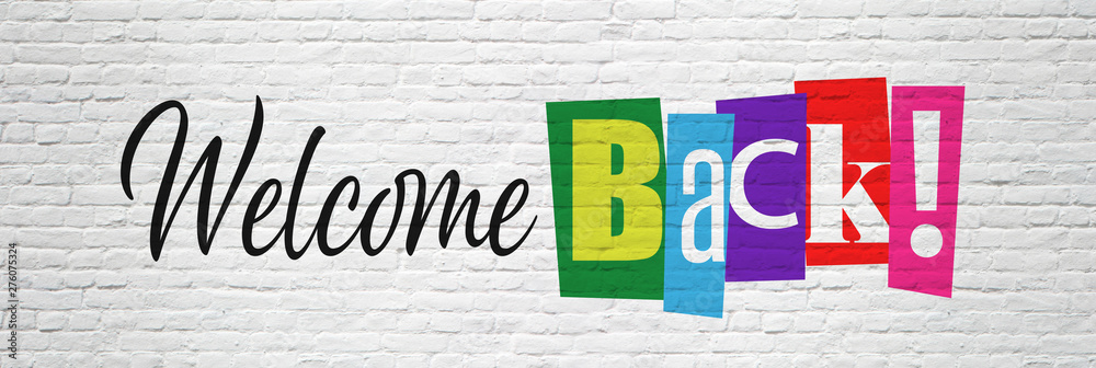 Welcome back ! Stock Illustration | Adobe Stock