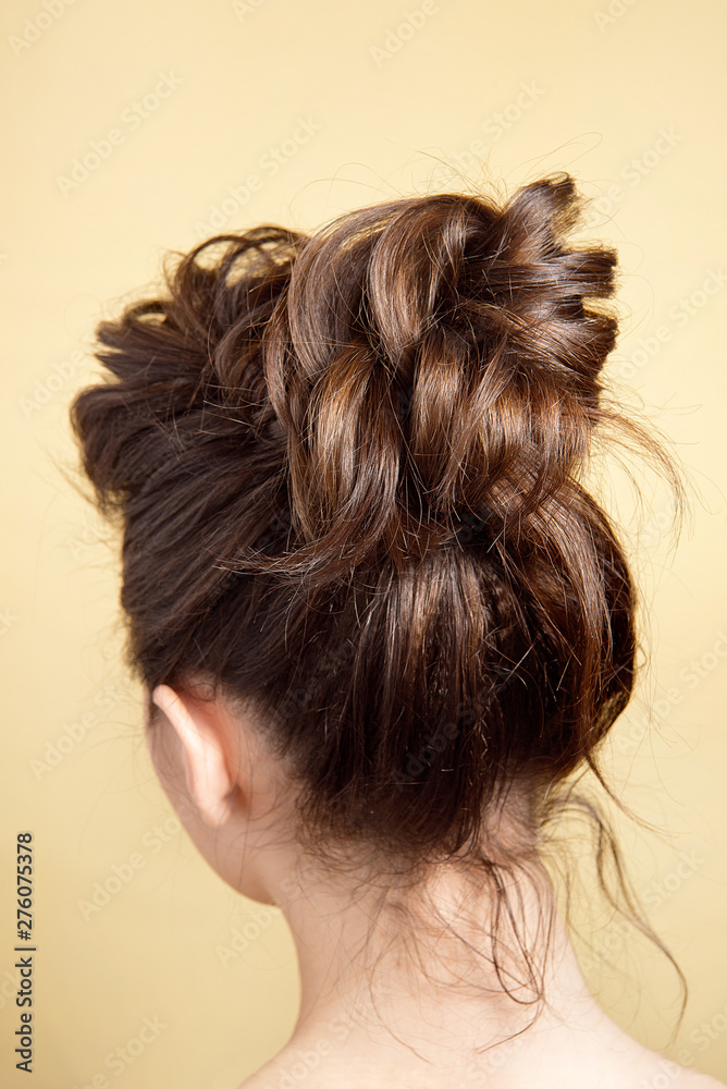 Medium Hair Back View