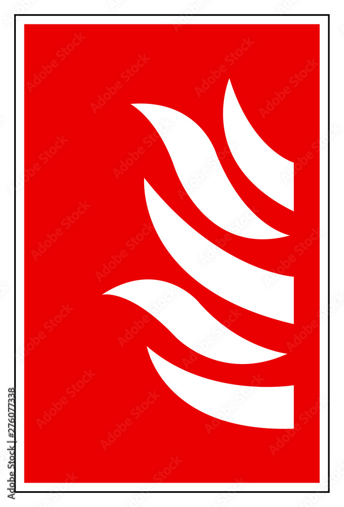 Fire Symbol Sign, Vector Illustration, Isolate On White Background ...