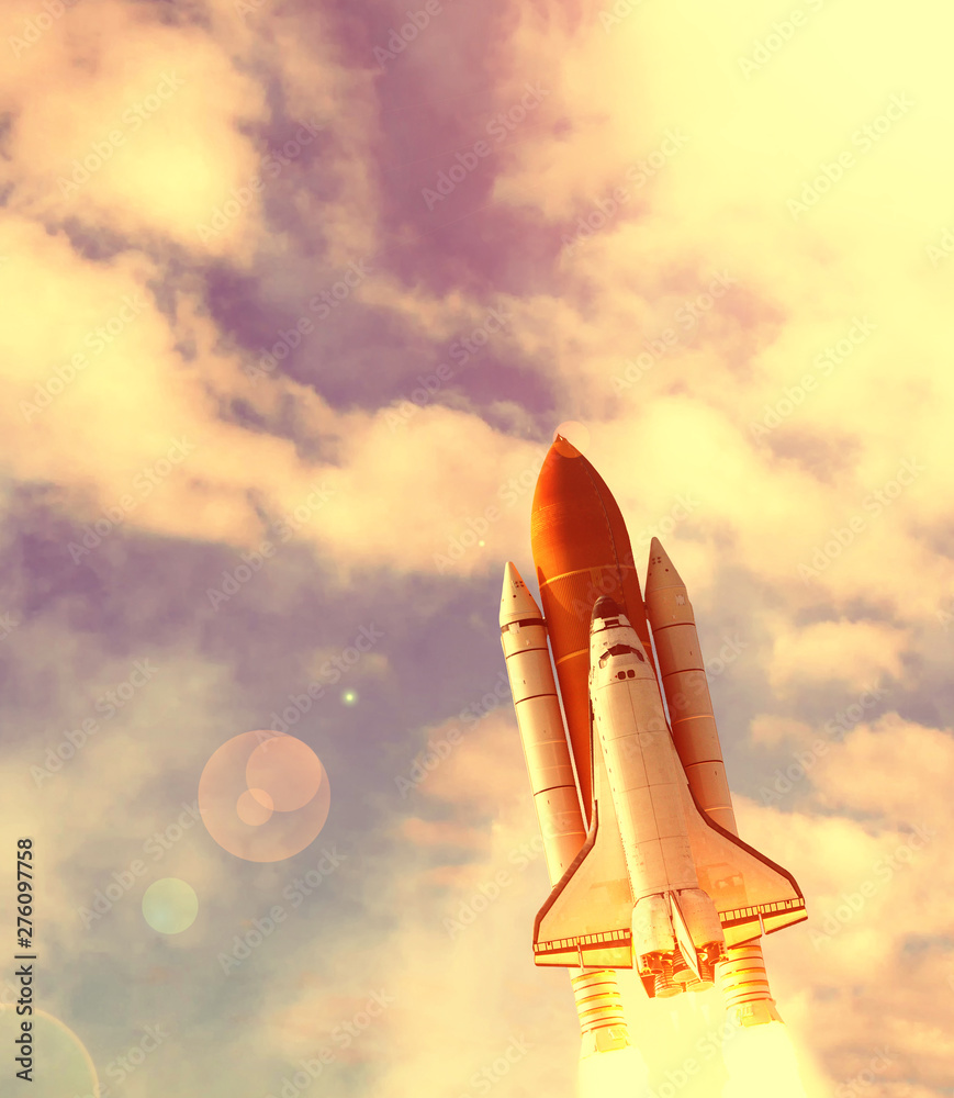 Hd Space Shuttle Leaving Earth