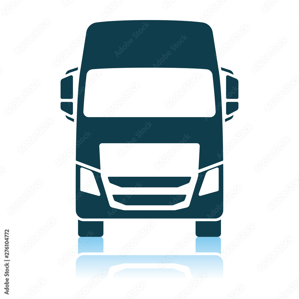 Truck Icon Front View Stock Vector | Adobe Stock
