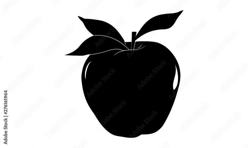 Apple Vector Silhouette