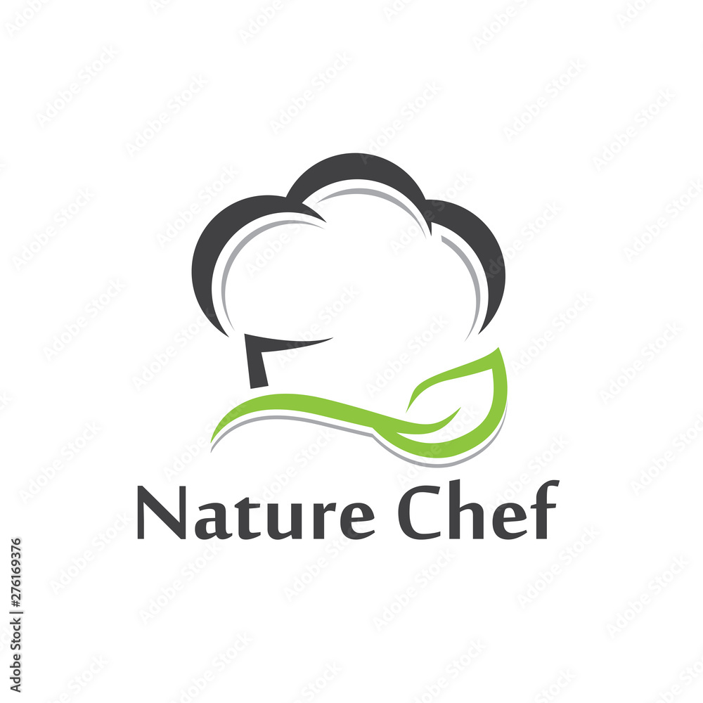 Natural Chef Logo, Restaurant Logo Design Template Vector Stock Vector ...