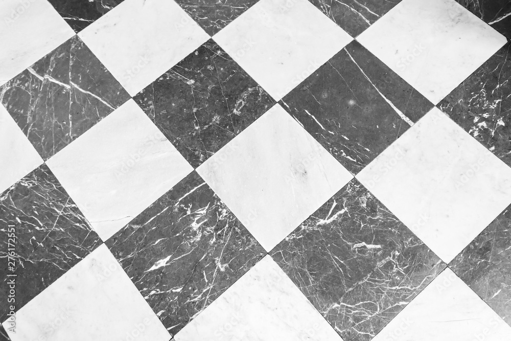 Black And White Checkered Floor Texture