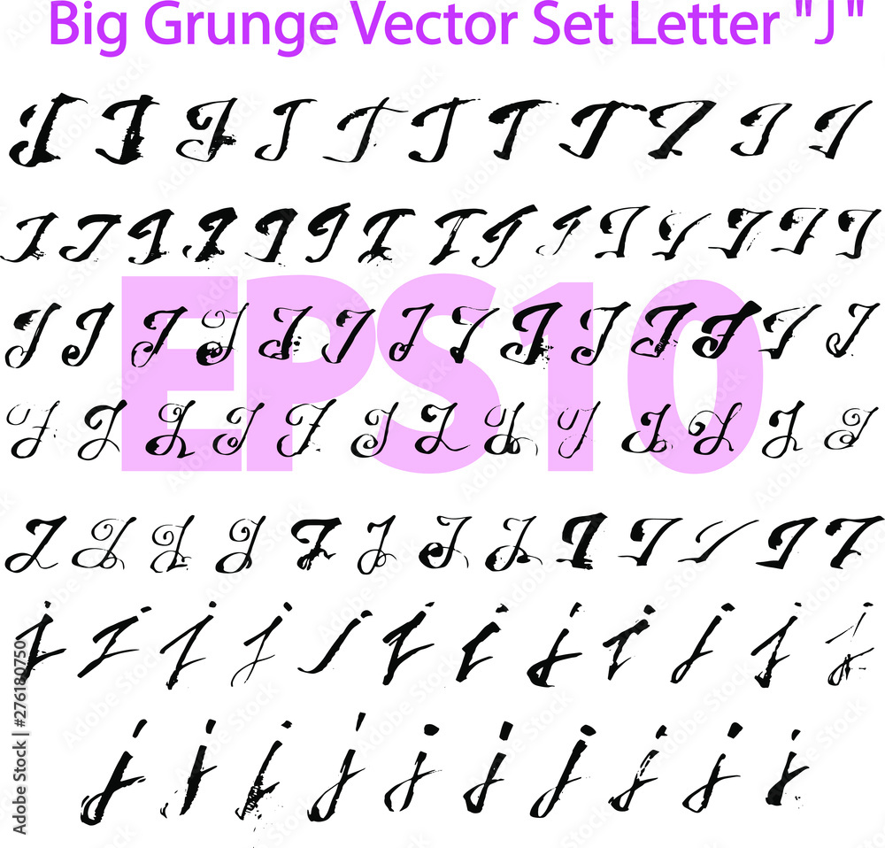 Alphabet J In Different Styles