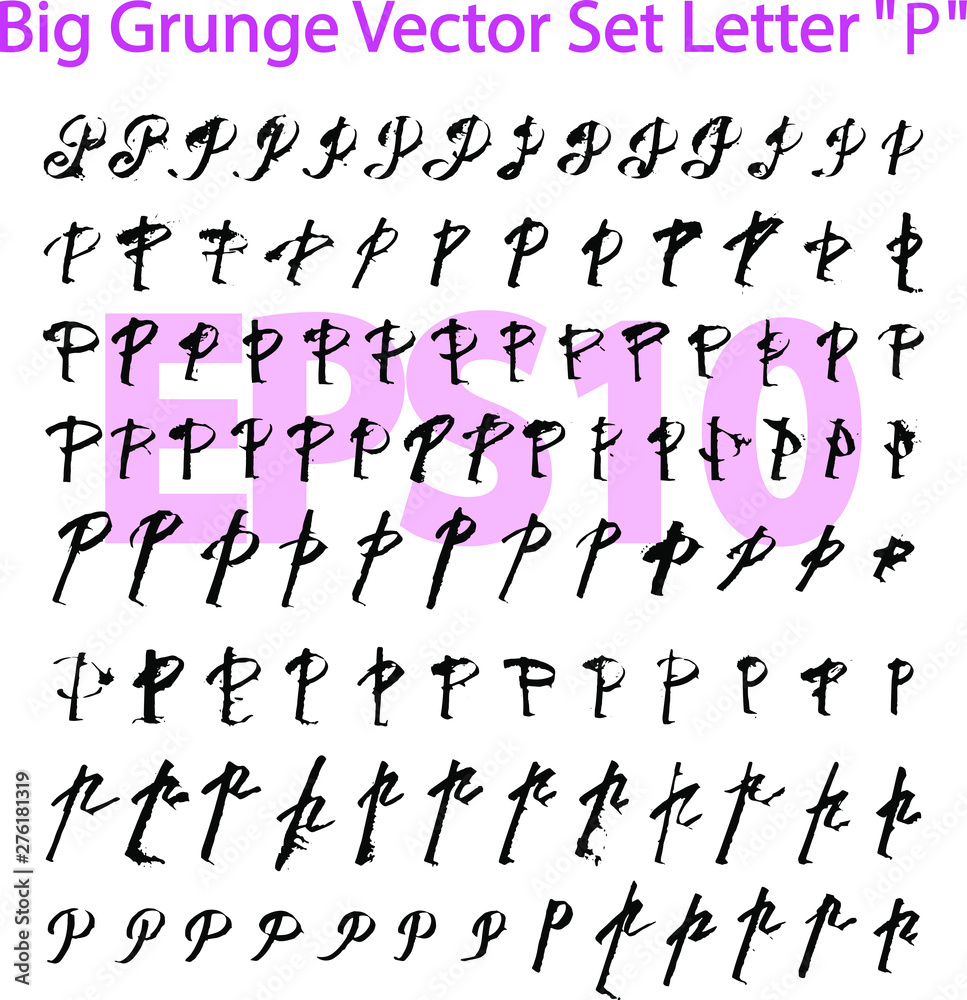 Letter P In Different Styles