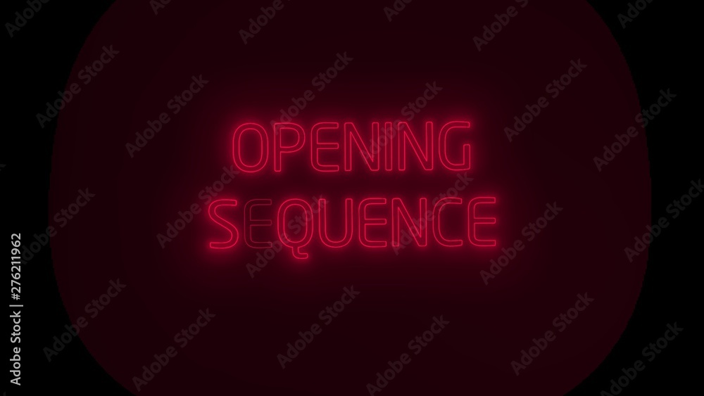 Neon 1984 Movie Title Stock Template | Adobe Stock