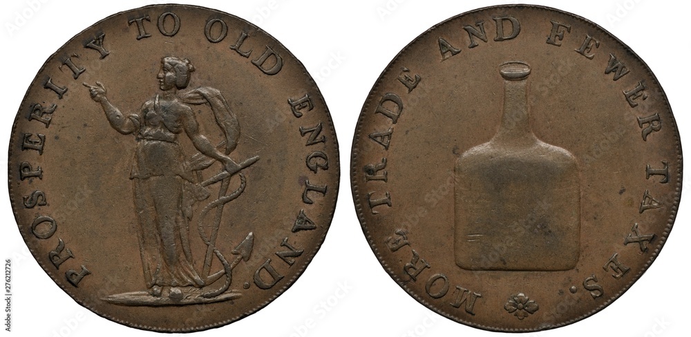 Great Britain British token 1/2 penny halfpenny circa 1795, Conder ...