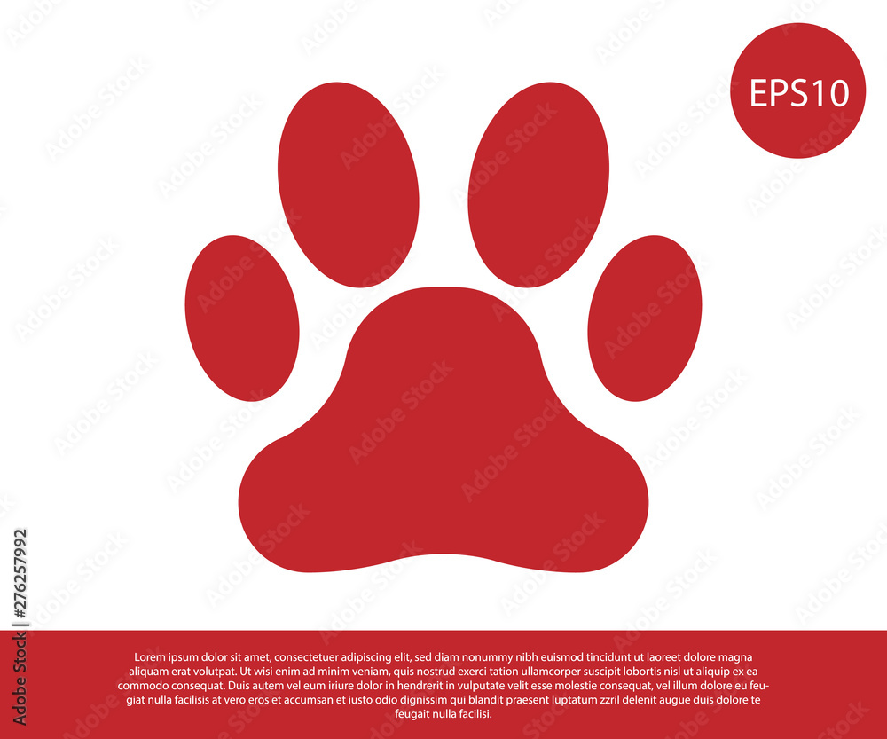 Red Dog Paw Backgrounds