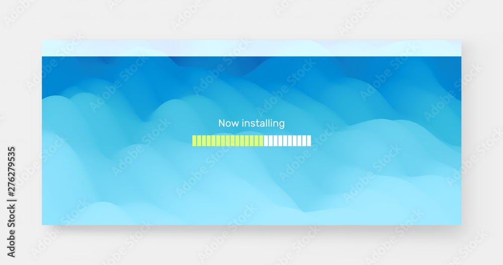 Loading process screen. Installing app or software. Progress loading ... Loading process screen. Installing app or software. Progress loading ...