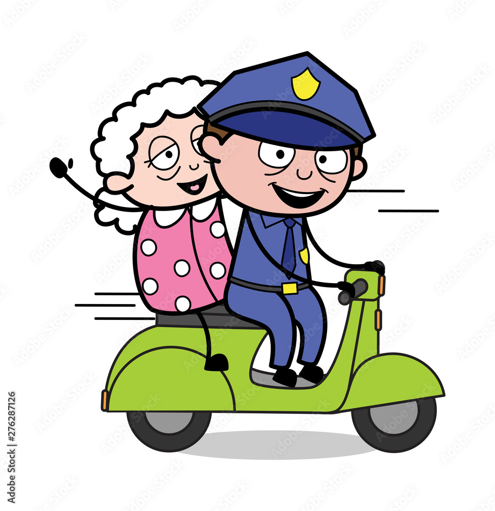 Animated Clip Art Of Driving Grandma