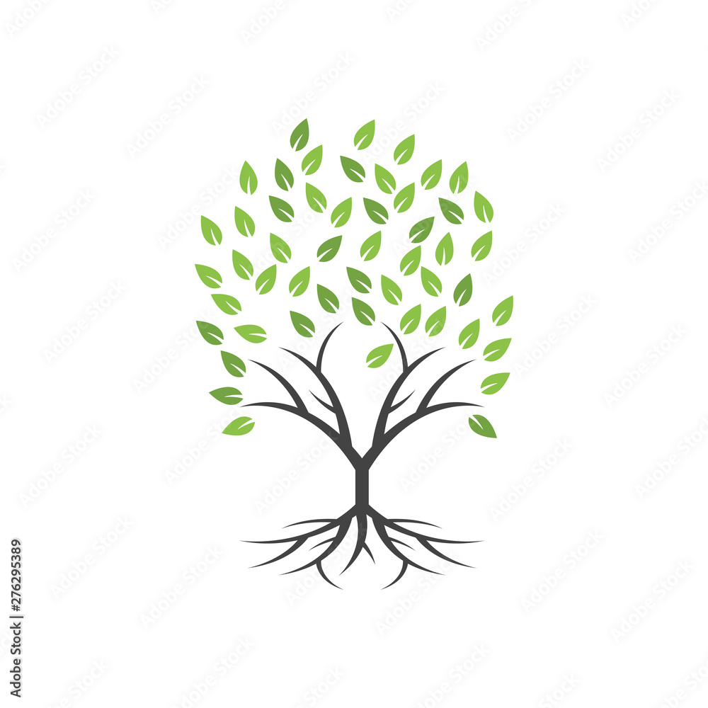 Tree clip art graphic design template vector isolated Stock Vector ...