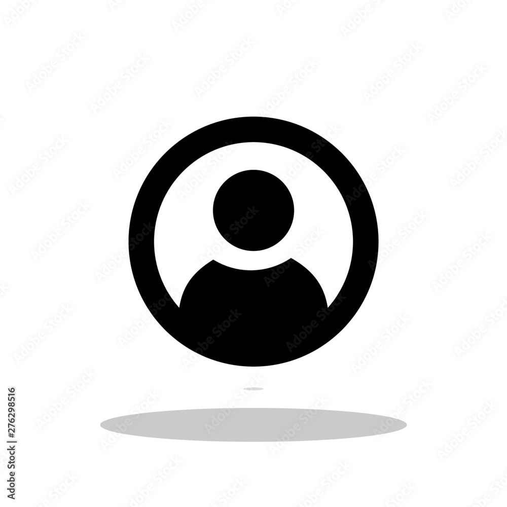 User icon in flat style. User symbol for your web site design, logo ...