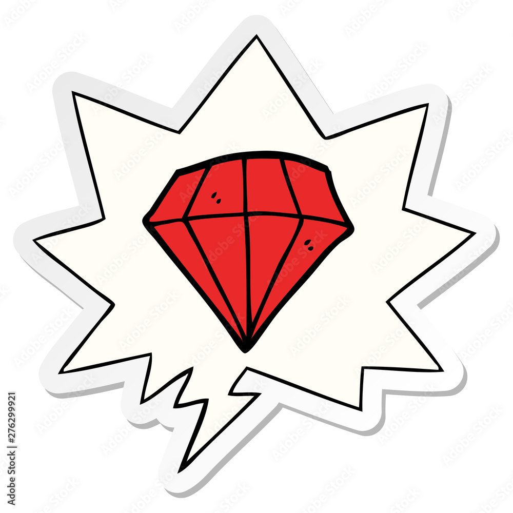 Cartoon Diamond Tattoo