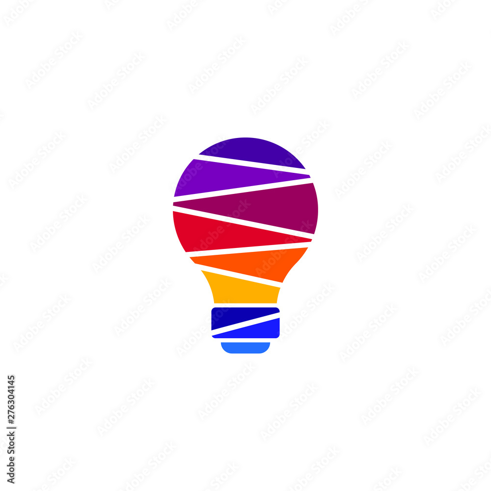 Colorful Light Bulb Idea Creative Innovation Logo Vector Stock Vector ...