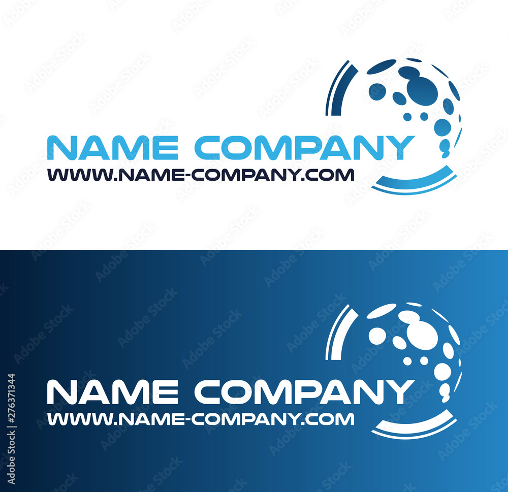 logo informatique design web Stock Vector | Adobe Stock