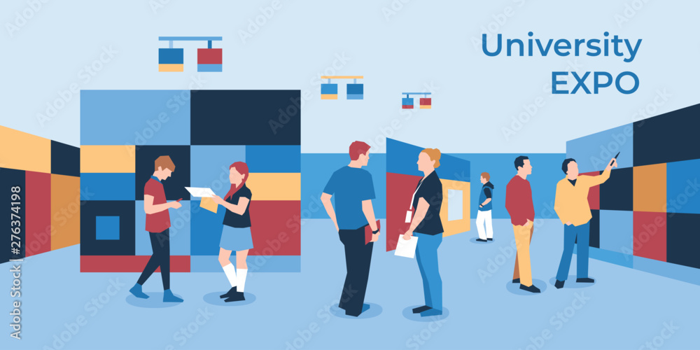 University expo icons infographics Stock Vector | Adobe Stock