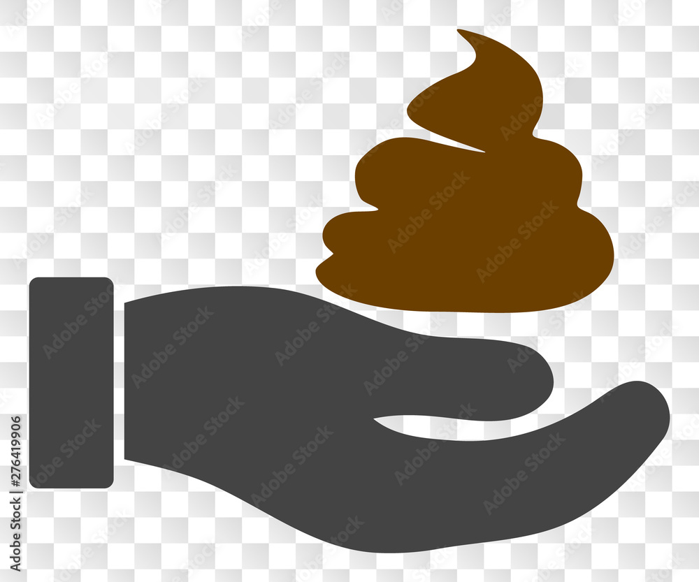 Shit hand EPS vector icon. Illustration contains flat shit hand iconic ...