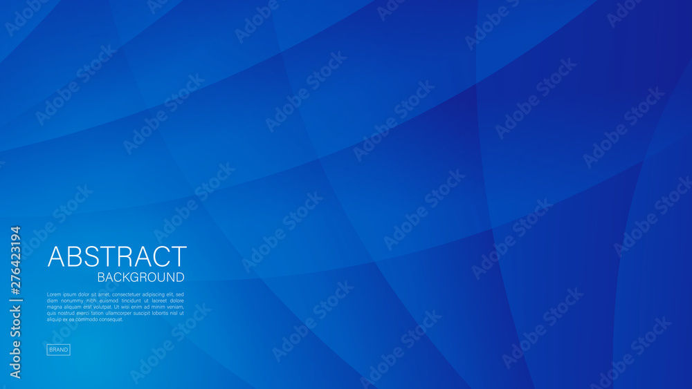 Blue abstract background, wave, Geometric vector, graphic, Minimal ...