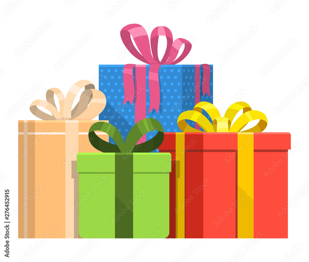 Flat Present Vector