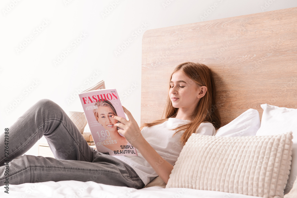 Woman Reading Magazine