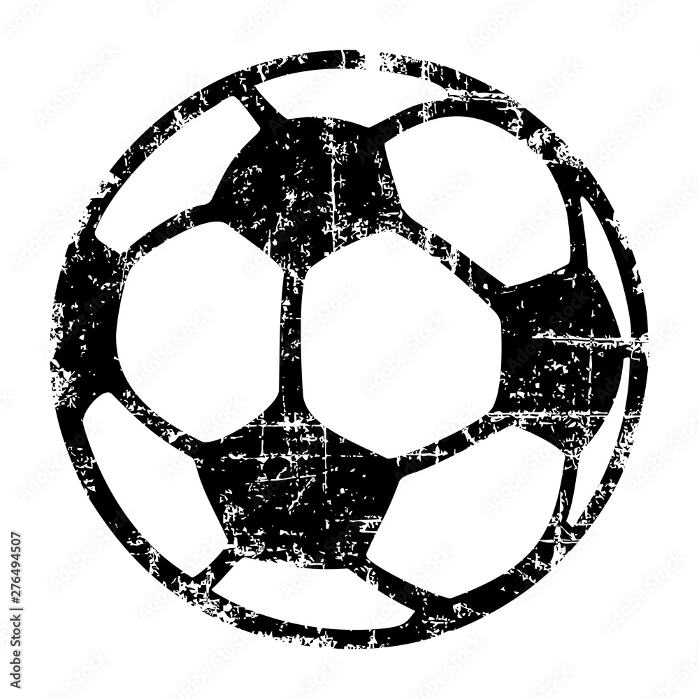 Soccer Ball Distressed Stock Illustration | Adobe Stock