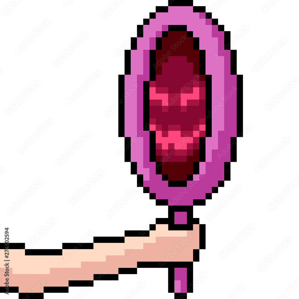 vector pixel art evil mirror Stock Vector | Adobe Stock