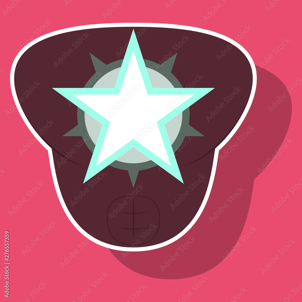 Superhero color sticker badges, emblems, logos. Superhero badge icon ...