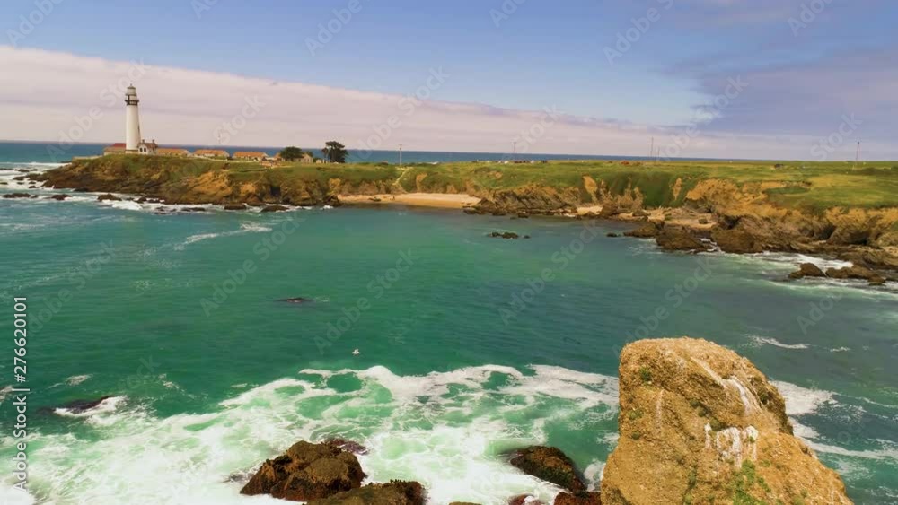 The Point Arena Lighthouse stands as an iconic figure on the landscape ...