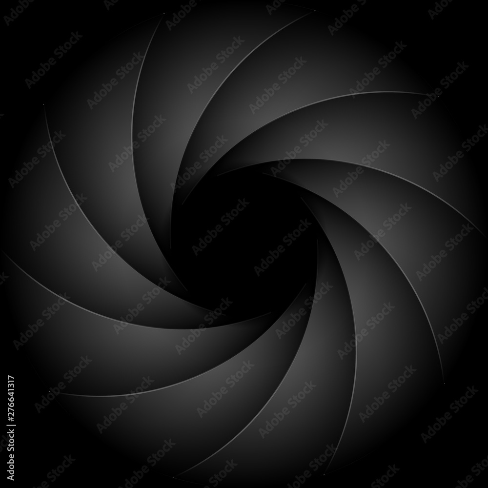 Camera shutter photography background aperture. Focus vector black lens ...
