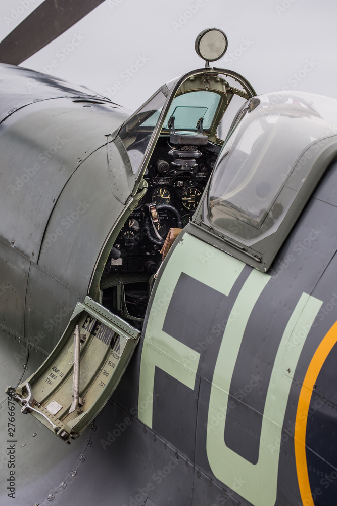 Spitfire cockpit Stock Photo | Adobe Stock