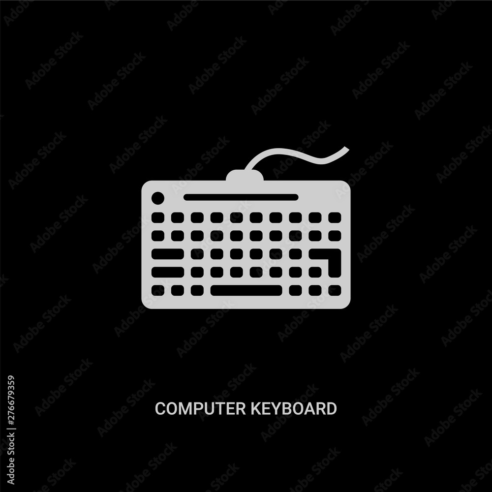 Flat Symbol On Keyboard Computer