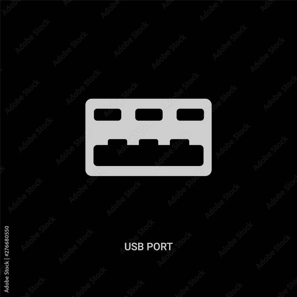 Usb Port Vector