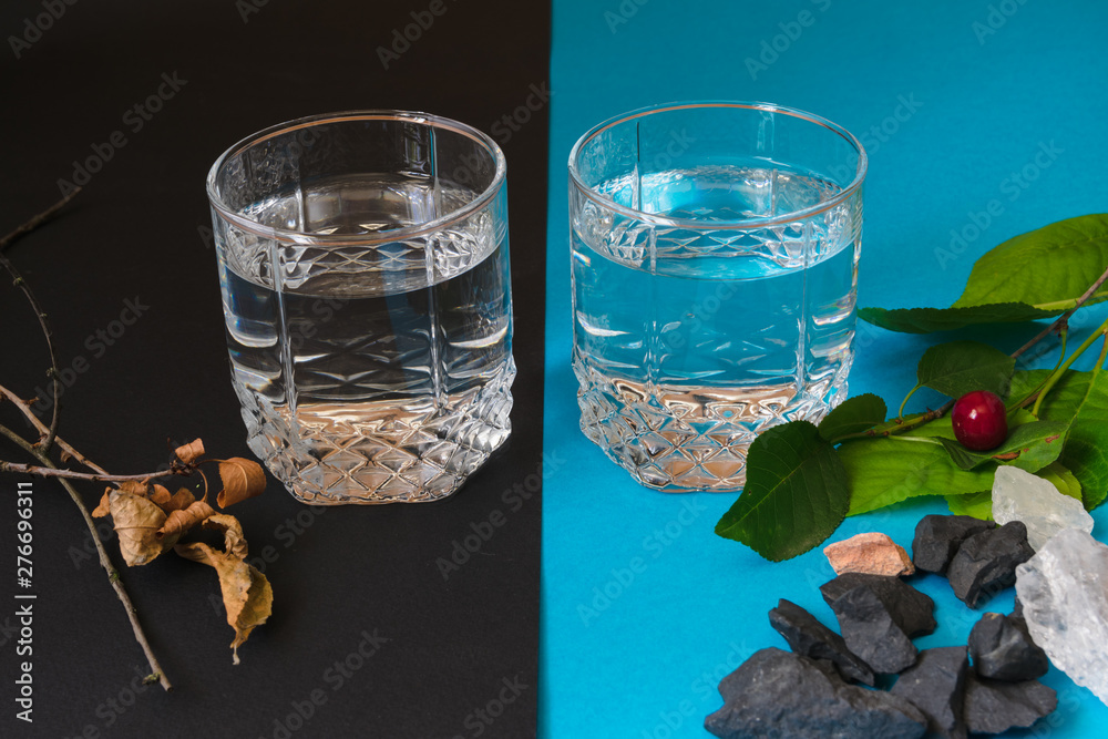 Mineral stones for water purification. Removing toxins and organic ...