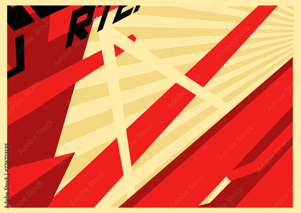 Illustration of abstract constructivism style poster. Stock Vector ...