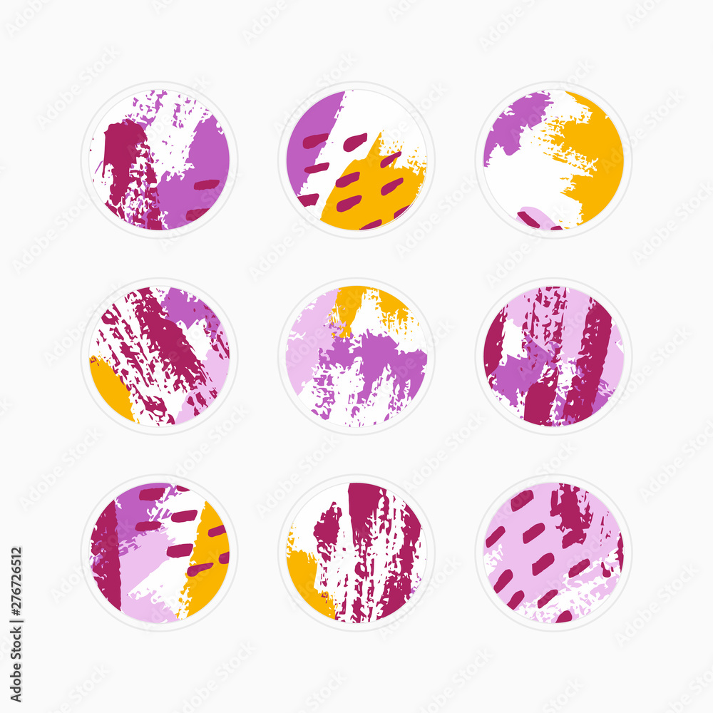 Stockvector Vector set of abstract Highlight covers backgrounds. Design ...