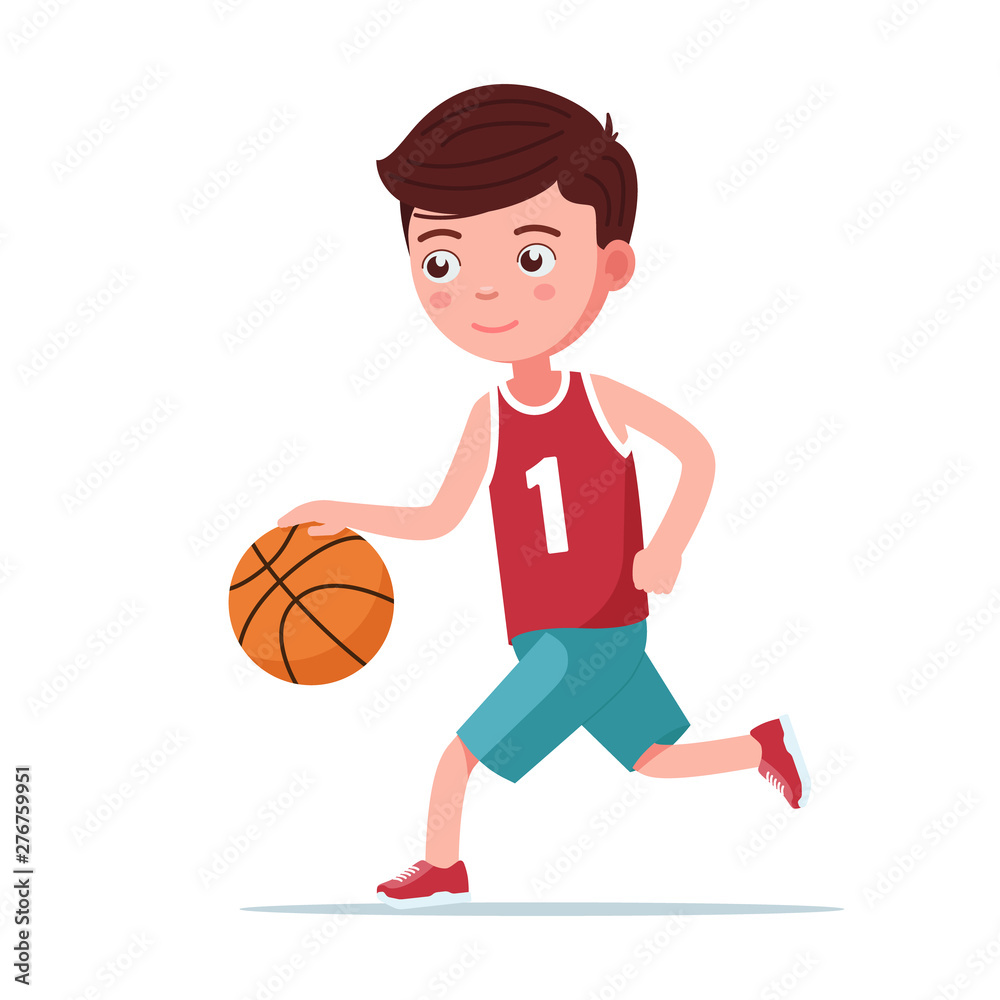 Kid Basketball Player Clipart