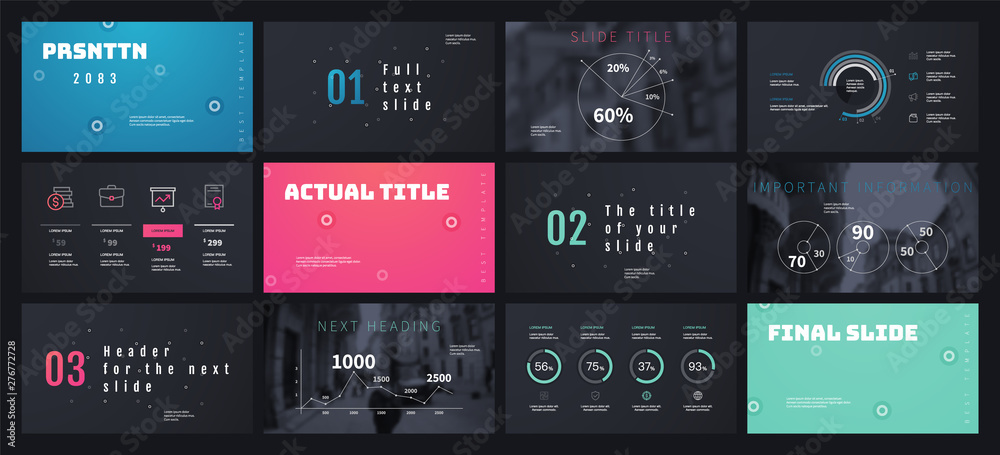 Presentation template design Stock Vector | Adobe Stock