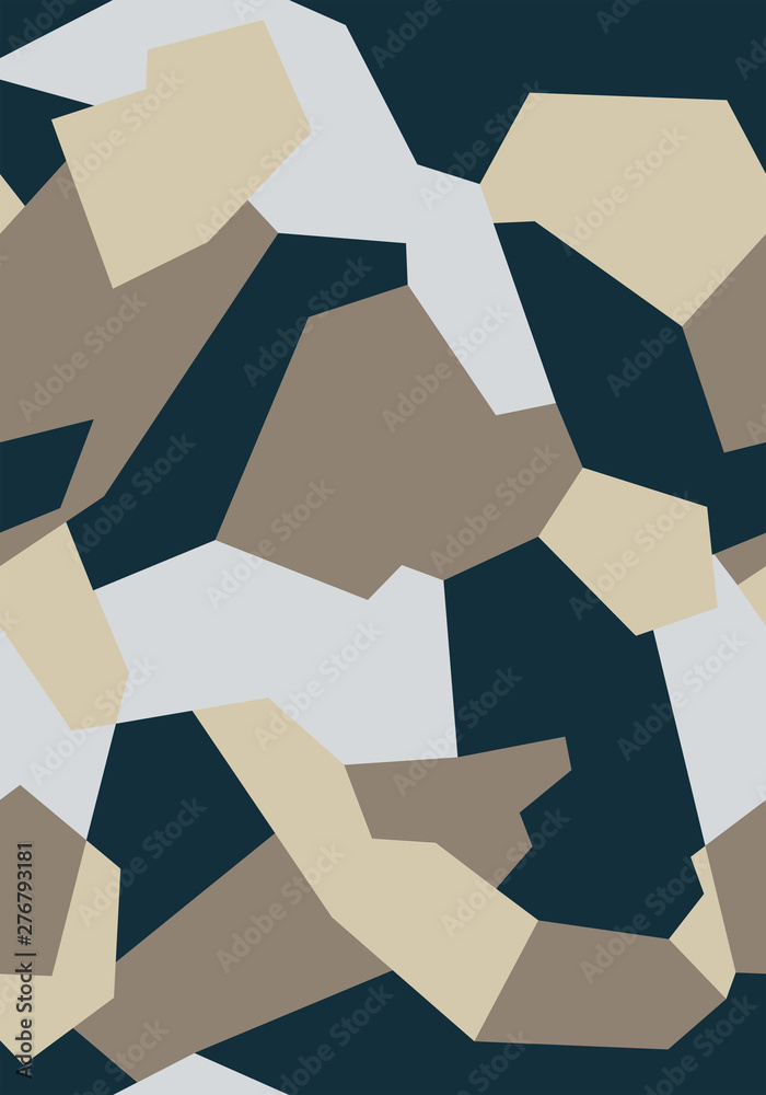 Pattern of Geometric Shapes for Army Clothing, weapon or vechicles ...