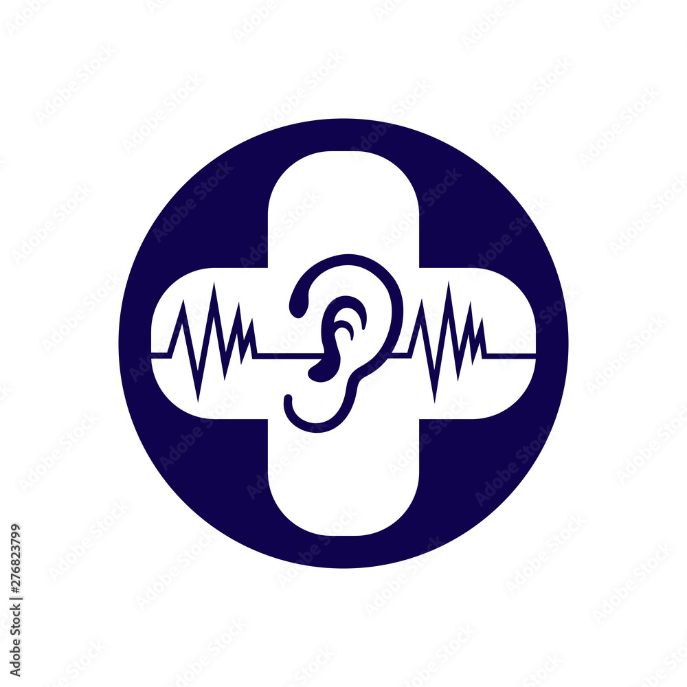 ear and diagnose health logo desain and vector Stock Vector | Adobe Stock ear and diagnose health logo desain and vector Stock Vector | Adobe Stock