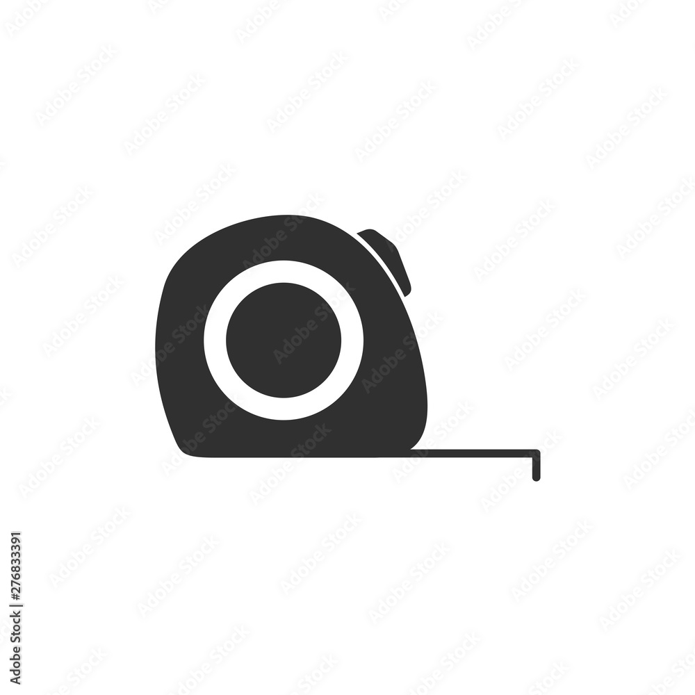 Tape measurement icon template black color editable. Tape measurement ...