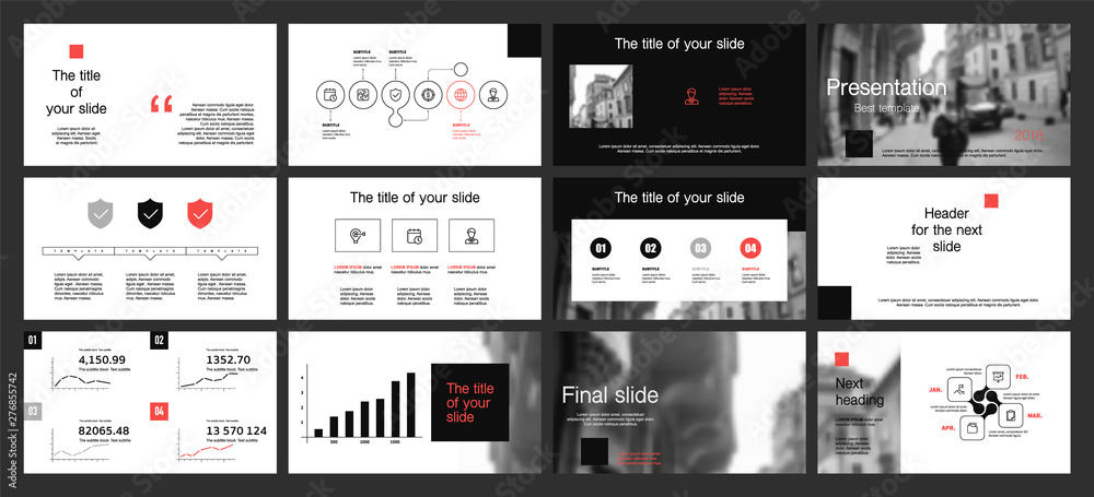 Presentation template design Stock Vector | Adobe Stock