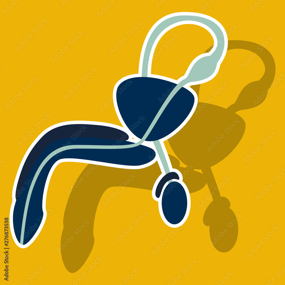 human organ icon in sticker style Male Reproductive System Stock Vector ...