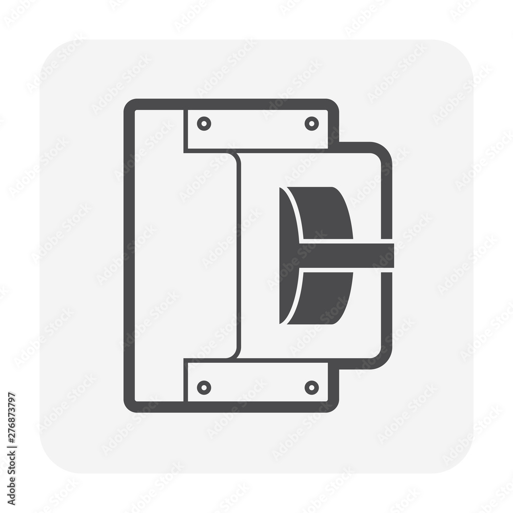 breaker electrical icon Stock Vector | Adobe Stock