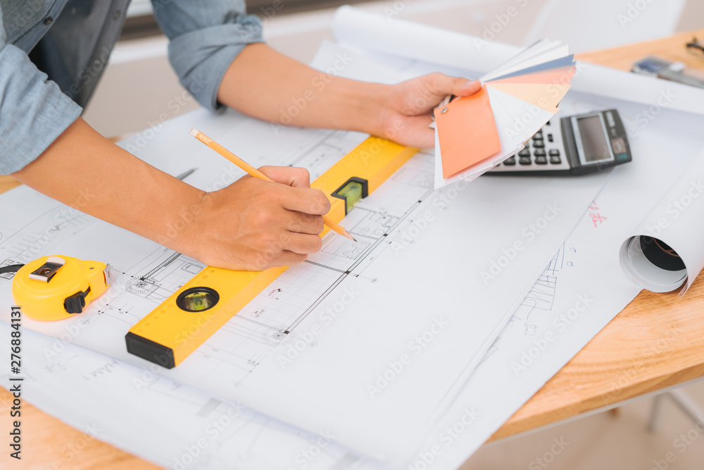 Workplace items tools for project, Architect or Engineer working on ...