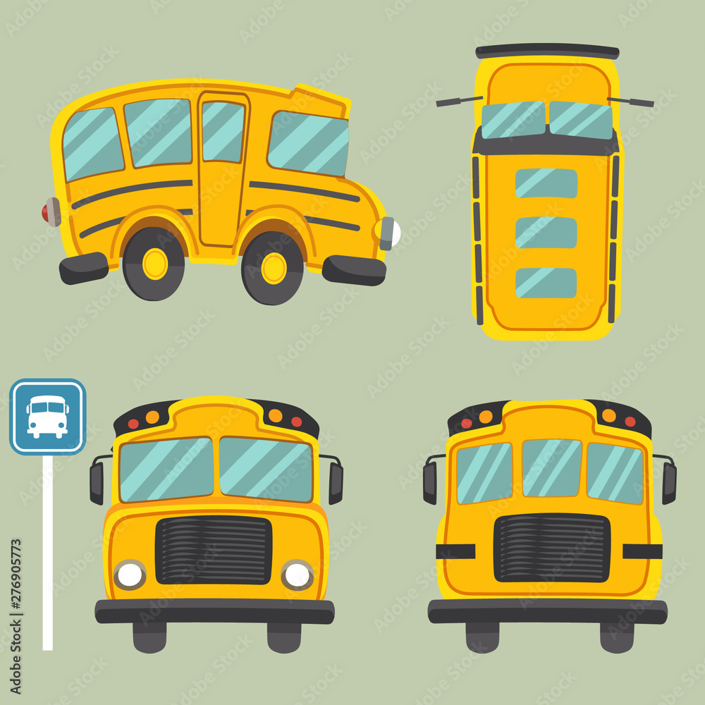 School Bus Plan View
