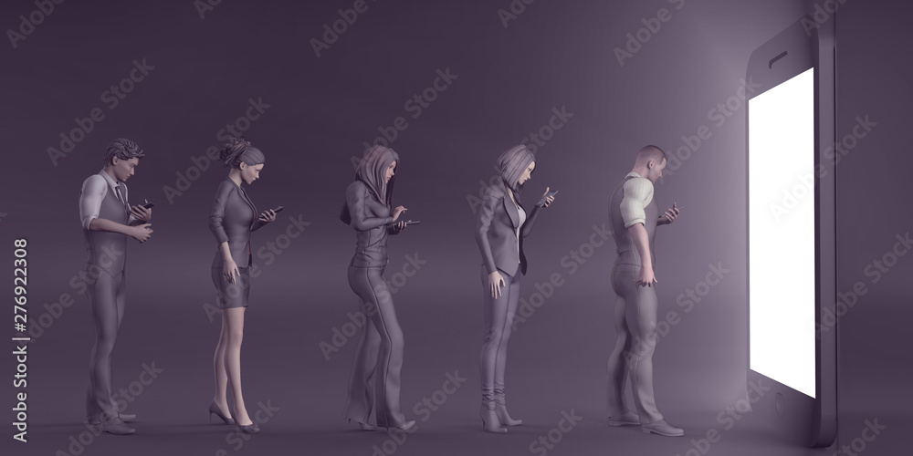 Mobile Phone Addiction Stock Photo | Adobe Stock