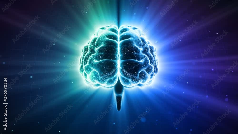 Brain human body anatomy DNA life science concept image Stock Video ...