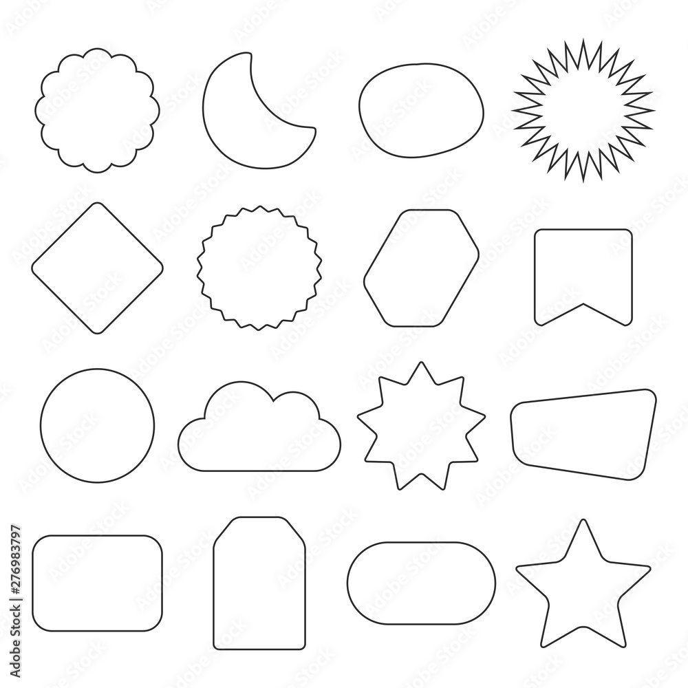 Black And White Shapes For Kids