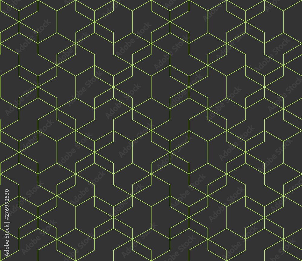 abstract dark blue background with yellow intersecting lines. simple geometric shapes. vector ...